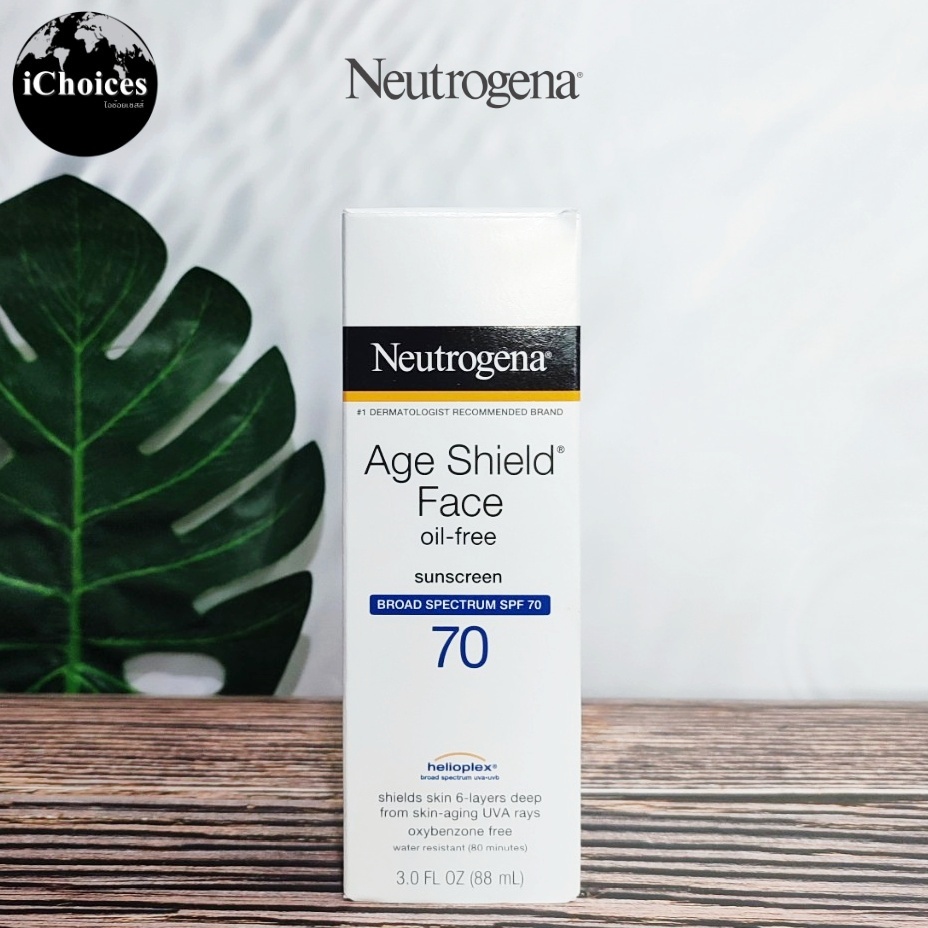 [Neutrogena] Age Shield Face Oil-Free Sunscreen SPF 70, 88 ml นูโทรจีนา ...
