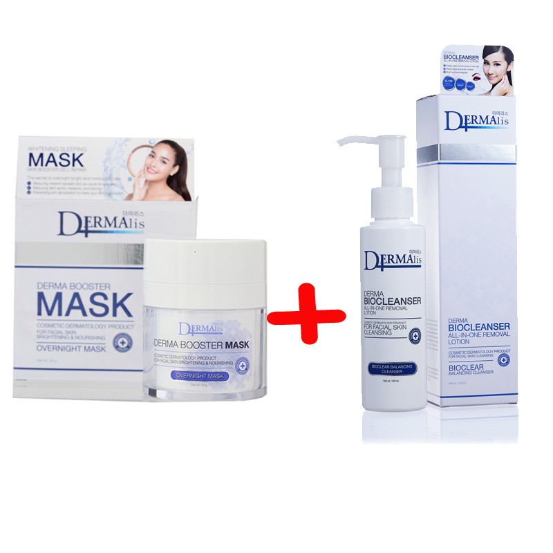 Dermalis บูสเตอร์ มาส์ก หน้า + Dermalis Derma Bio Cleanser All In One ...