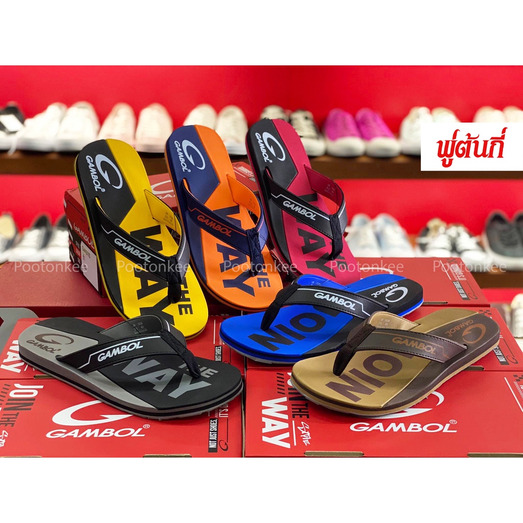 GAMBOL แกมโบล รองเท้าแตะหนีบชายหญิง รุ่น GW/GM 11401 Size 36-44 ของเเท้ ...
