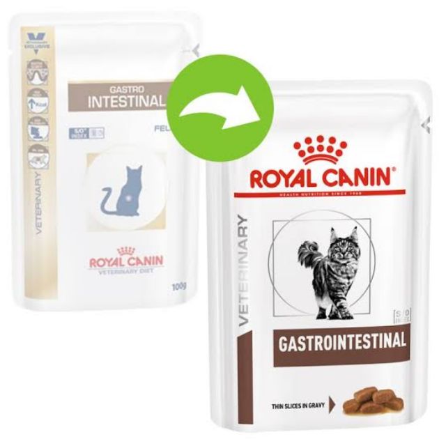 Royal Canin Gastro Intestinal Pouch ขนาด 85g x 12 ซองรอยัลคานิน อาหาร ...
