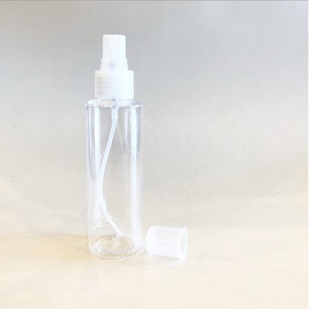 Aroma&More ขวดสเปรย์พลาสติกใส PET บ่าตัด ขนาดบรรจุ 130ml พร้อมฝาครอบพลาสติกใส แพคละ 3 ขวด ...