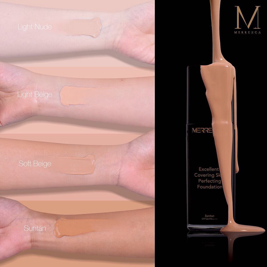 Merrez'ca Excellent Covering Skin Perfecting Foundation SPF50/PA ...