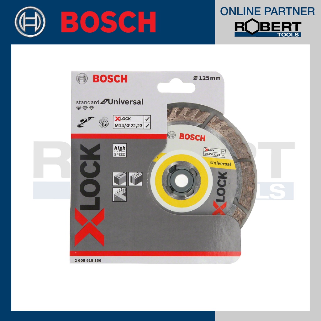 Bosch รุ่น 2608615166 ใบเพชร Standard for Universal 125 มม. X-LOCK (1ชิ้น) | Shopee Thailand