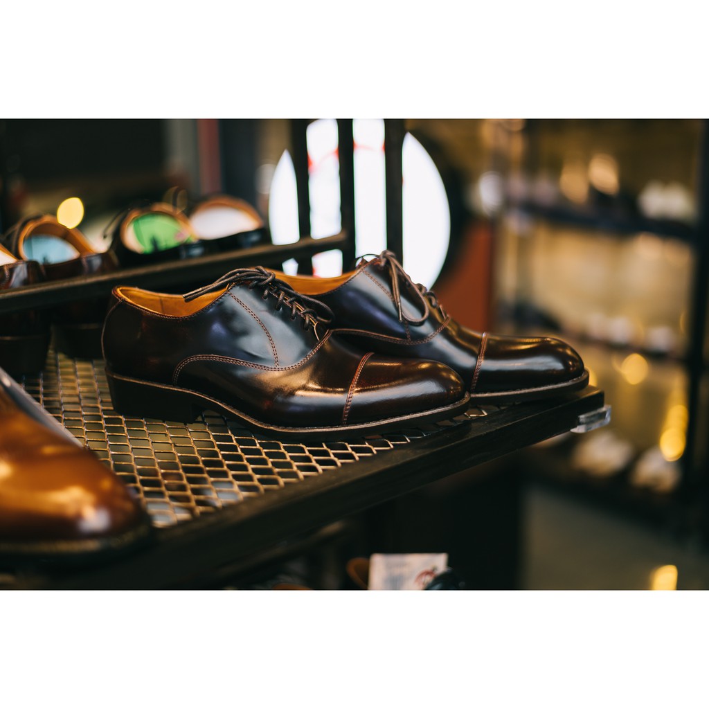 [M02] Shoesshi รองเท้าหนัง Oxford รองเท้าผู้ชาย รองเท้าหนังแท้ CapToe ...
