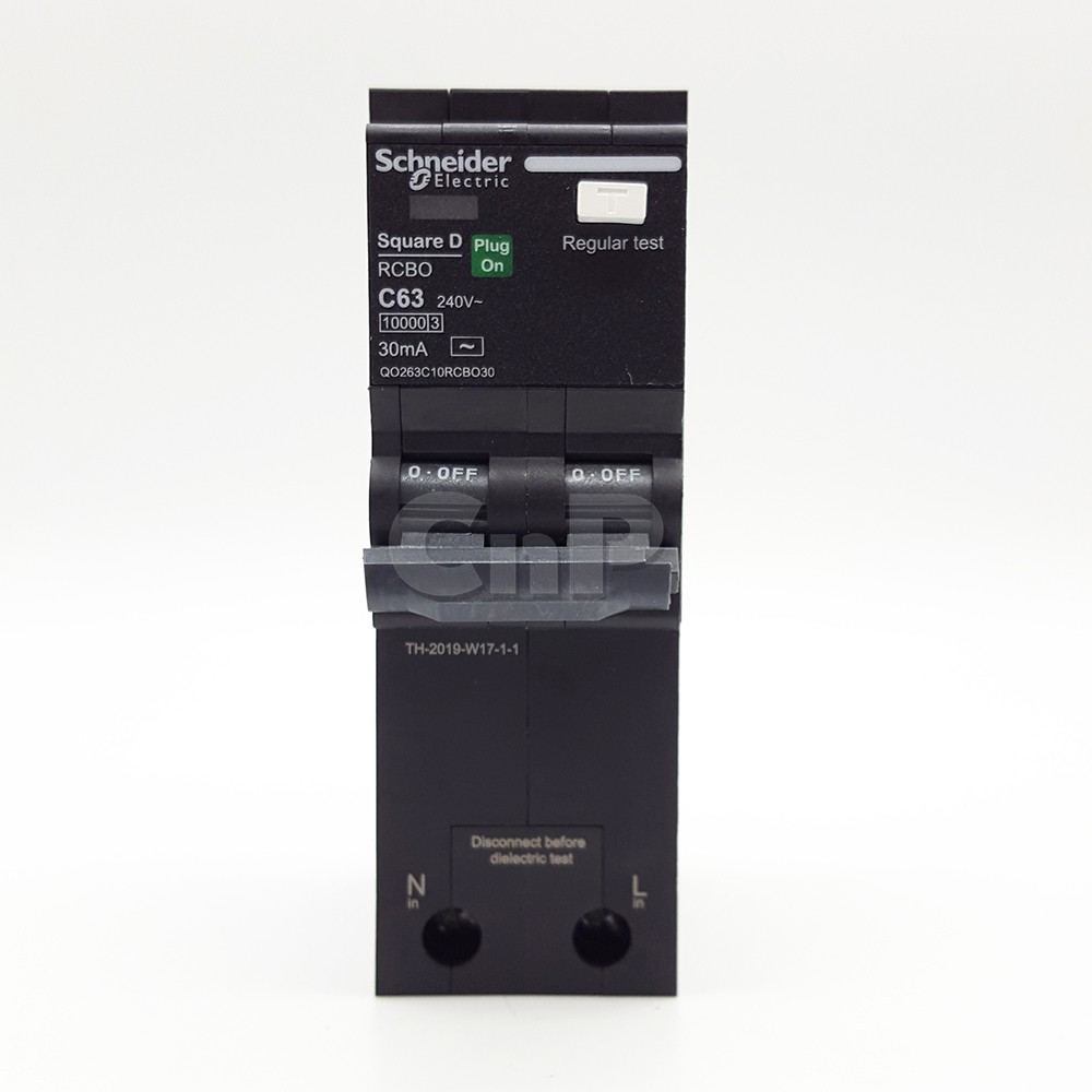 Schneider เมนเซอร์กิตเบรกเกอร์ กันดูด RCBO Main Circuit Breaker 2P 32A ...