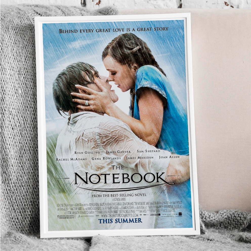 The Notebook Poster 2004 : Ryan Gosling, Rachel McAdams โปสเตอร์ รักเธอ ...