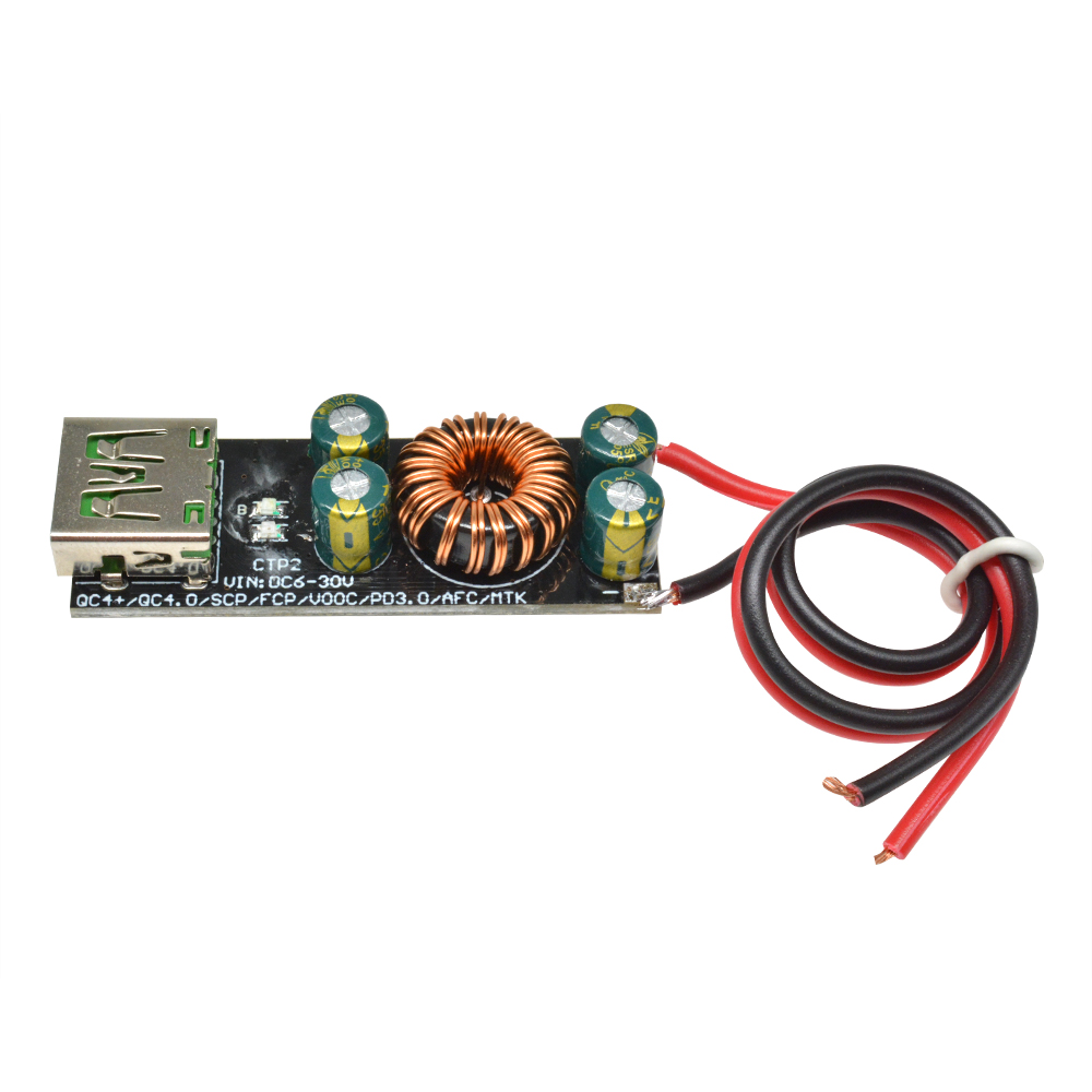 DIYMORE QC4.0 QC3.0 บอร์ดชาร์จโทรศัพท์มือถือเร็วชาร์จ 6-32V โมดูลบั๊ก Step Down | Shopee Thailand
