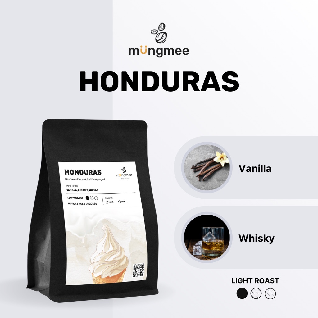 Mungmee Coffee เมล็ดกาแฟ คั่วอ่อน Honduras Finca Moka | Shopee Thailand