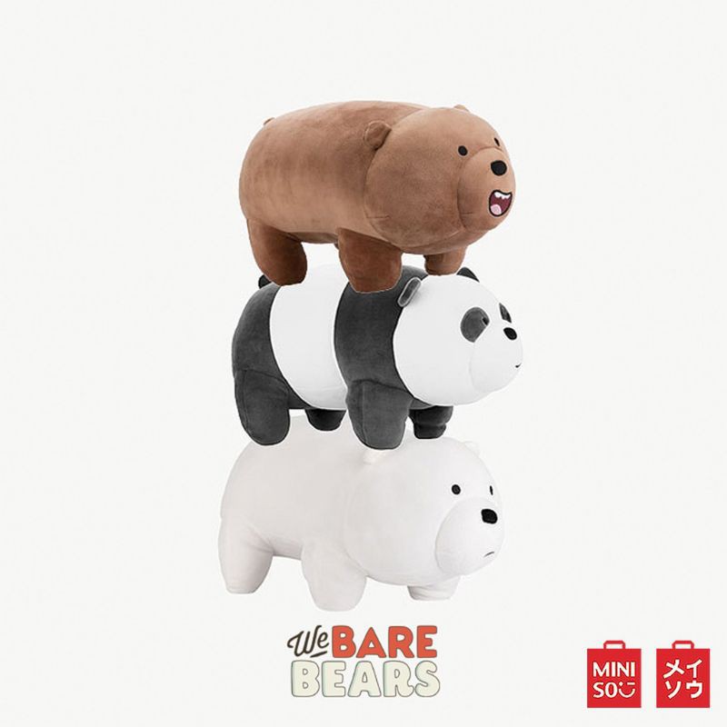 MINISO ตุ๊กตา We Bare Bears (Grizzly) | Shopee Thailand
