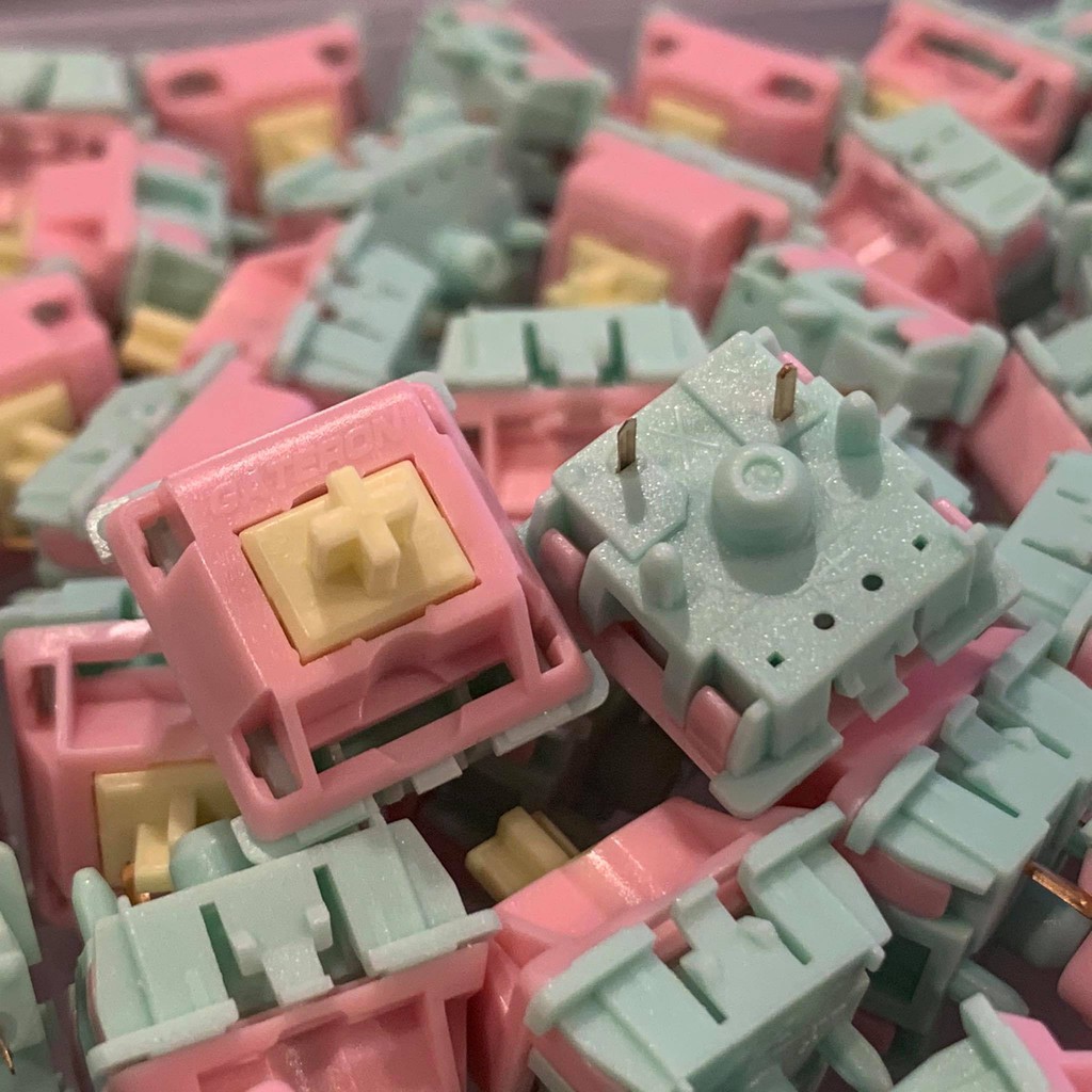 [Linear] (x1) FIRST CREAM SWITCH by GATERON สวิทช์พาสเทลสีสวย Lubed มา ...