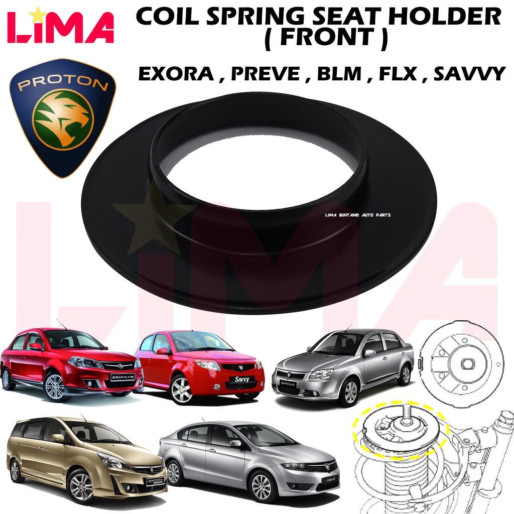 PROTON EXORA , PREVE , BLM , FLX , SAVVY FRONT COIL SPRING SEAT PLATE ...