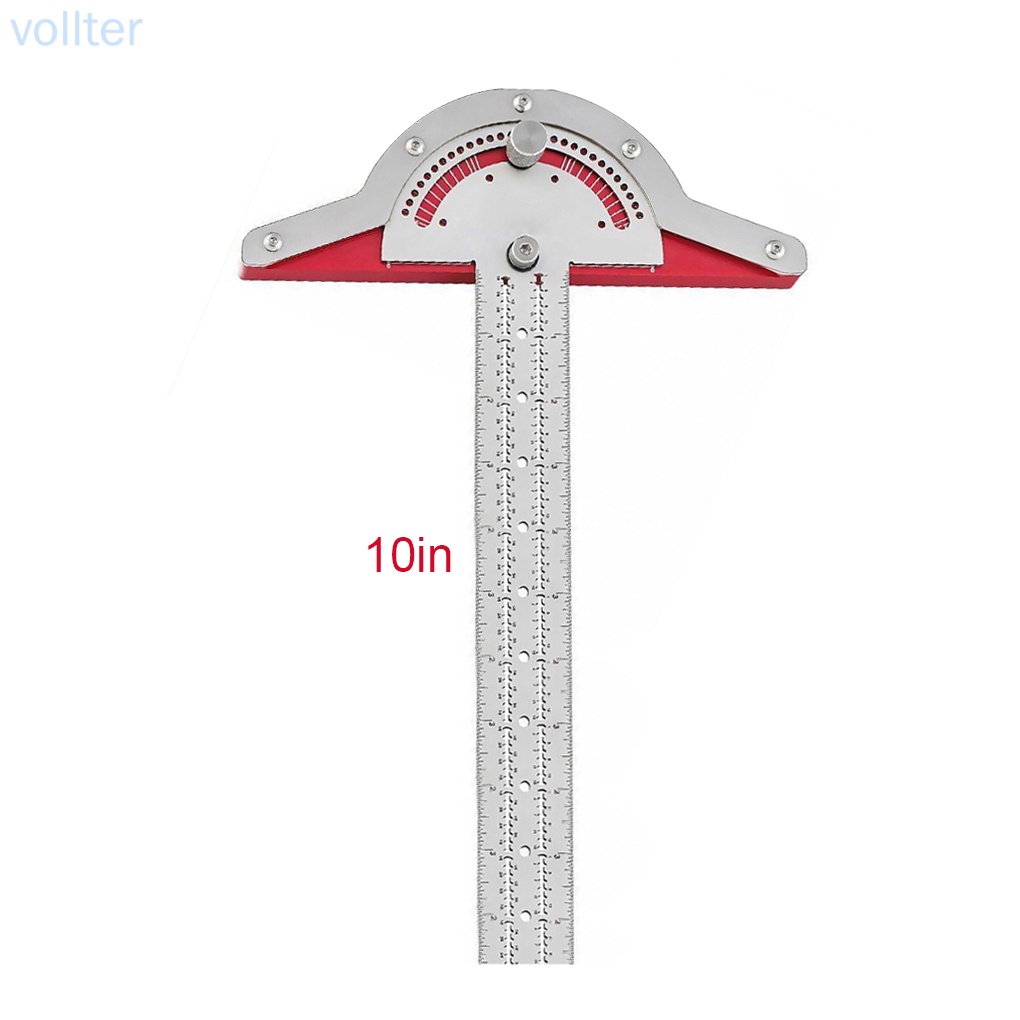 VOLL Woodworking Ruler Metal Adjustable Angle Finder Woodworker Edge ...