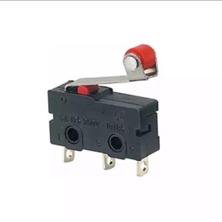 ลิมิตสวิทช์ 5A 250V 3 พิน KW11-3Z 3-Pin Micro มีล้อLimit Switch Roller Lever Pulley 5A 250V Snap ...