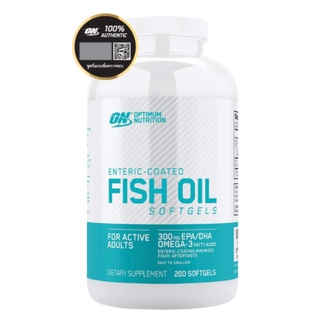 Optimum Nutrition Enteric Fish Oil 200 Softgels | Shopee Thailand