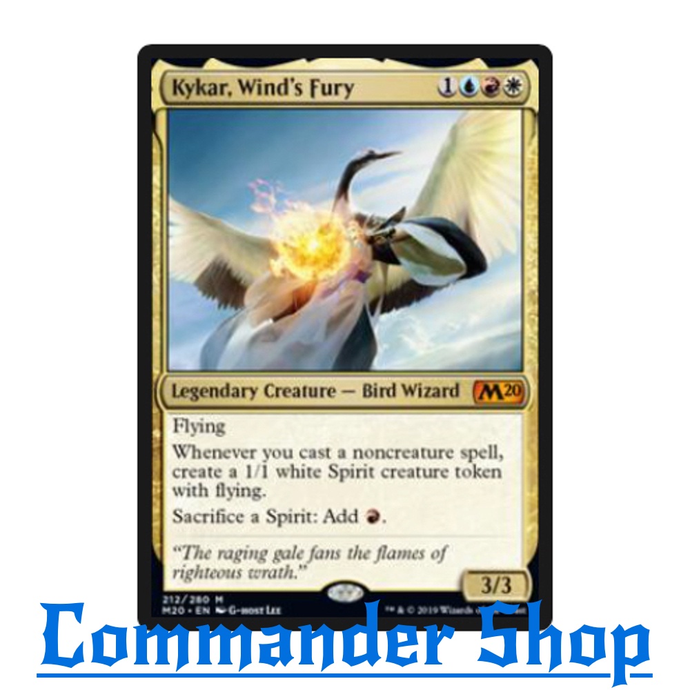 Kykar, Wind's Fury (Legendary Creature - Bird Wizard) Blue Red White ...