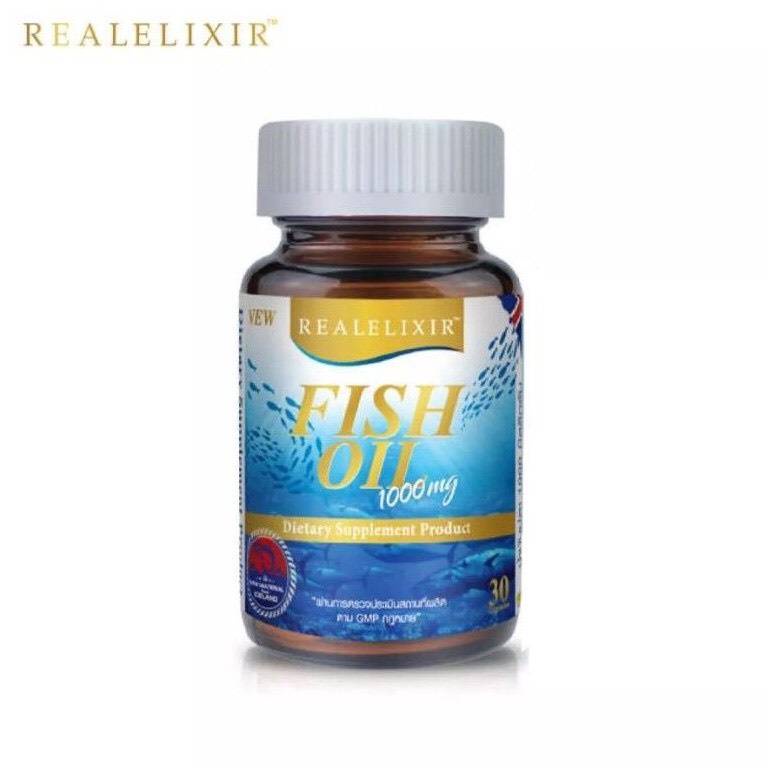 Real Elixir Fish Oil 1000mg (30เม็ด) น้ำมันปลา | Shopee Thailand