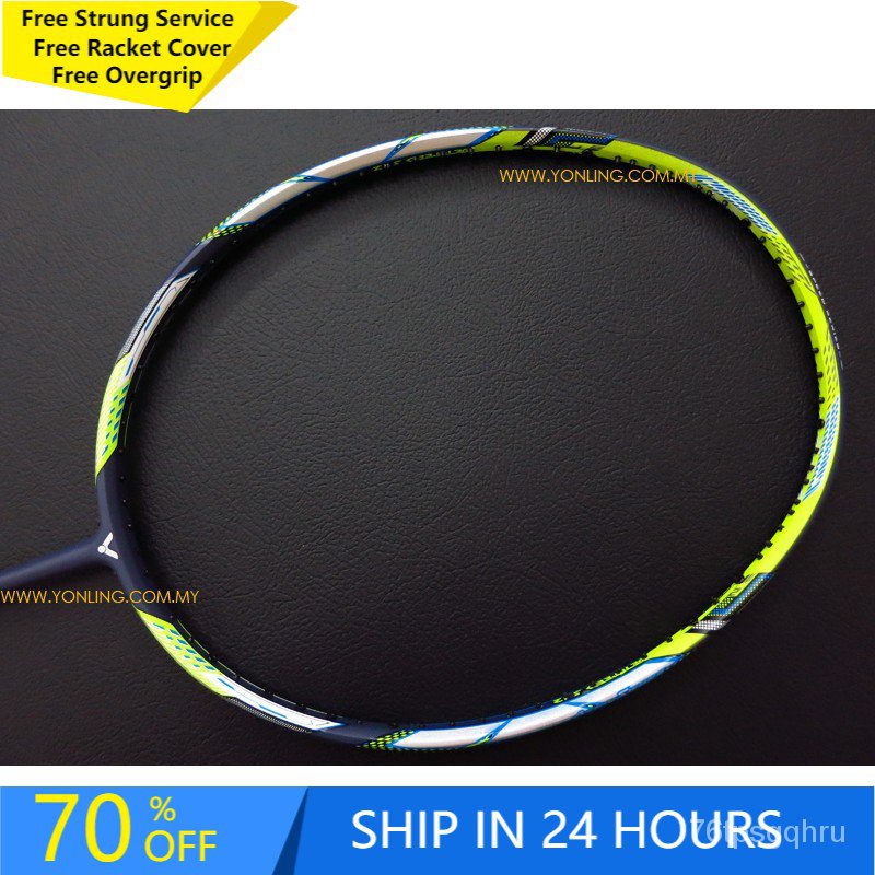 (Install string) Victor JETSPEED S 12 Badminton Racket Raket Badminton ...