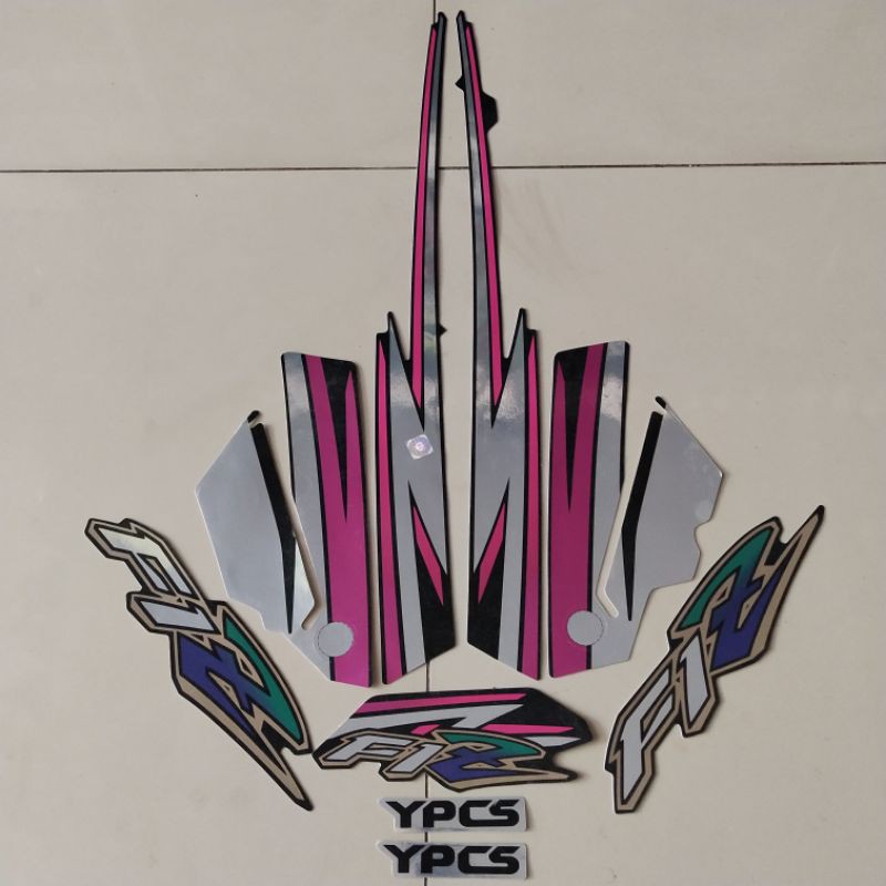 Striping yamaha fizr fiz r f1 zr 1996 1997 วัสดุ chrome pink list ...