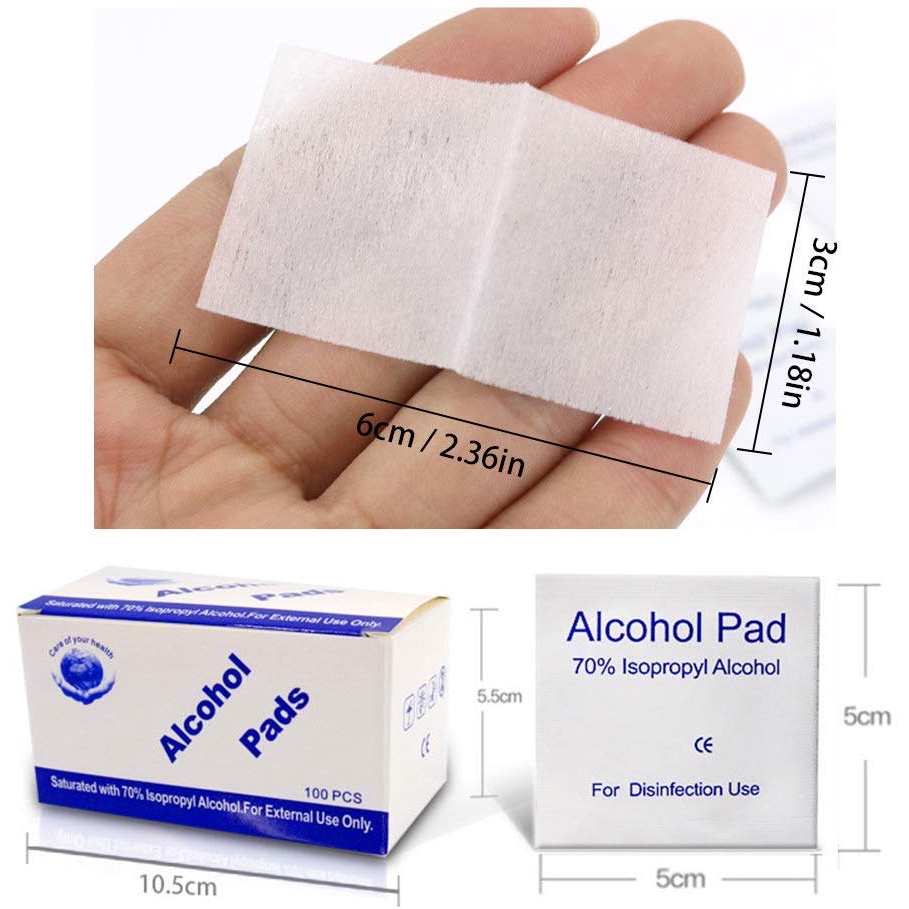 Alcohol Pads 70% Isopropyl Alcohol แผ่นแอลกอฮอล์ สำหรับเช็ดทำความสะอาด ฆ่าเชื้อโรค | Shopee Thailand