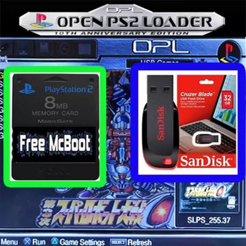 แฟลชไดร์ฟเกม PS2 สำหรับใช้คู่กับเมมบูท เล่นเกมแบบไม่ต้องใช้แผ่น Flash ...