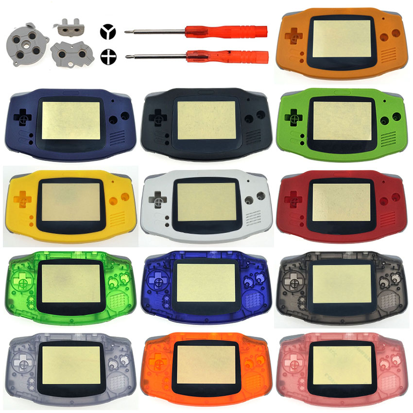 ชุดเคส Diy พร้อมไขควงปุ่มยางสําหรับ Nintendo Game Boy Advance Gba 1 ชุด ...