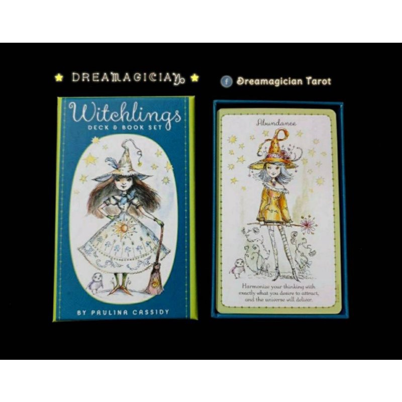 ไพ่ออราเคิลแม่มดน้อยสายหวาน Witchlings Deck & Book Set ไพ่ออราเคิลแท้ลด ...