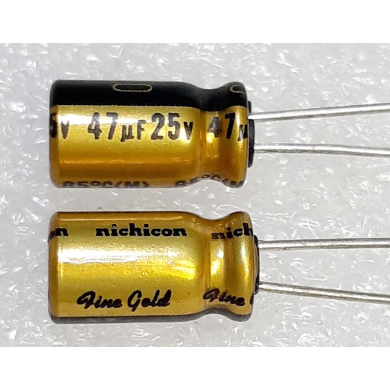 Nichicon FG (Fine Gold) 47uf 25v capacitor ตัวเก็บประจุ คาปาซิเตอร์ ...