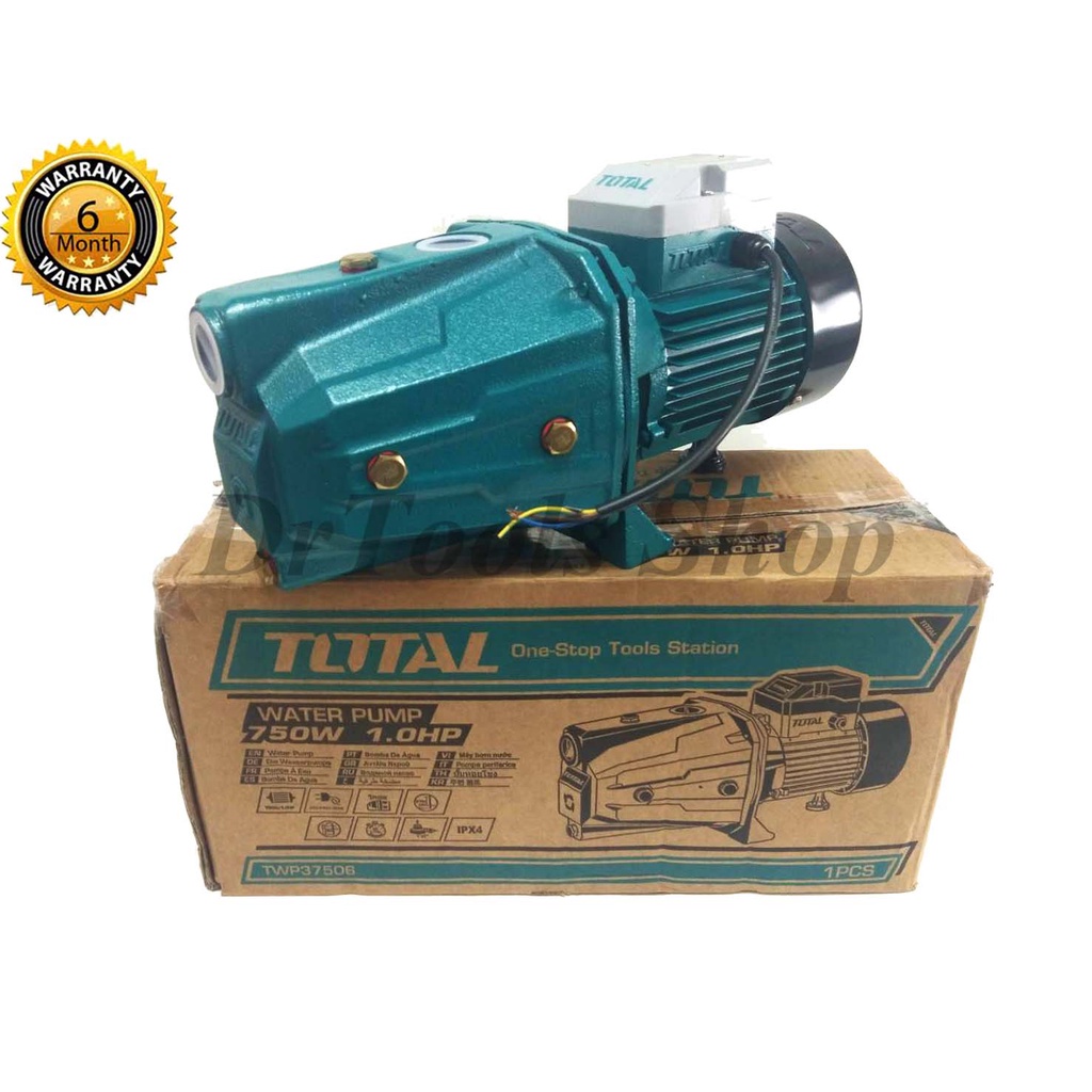 TOTAL ปั๊มเจ็ทใบพัดทองเหลือง ขนาด 1นิ้ว 1 Hp 750W TOTAL รุ่น TWP37506 ...