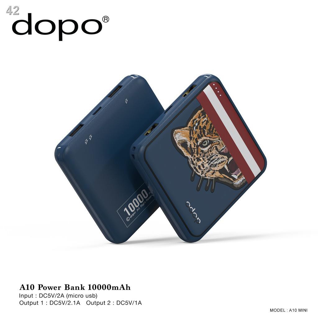 ﹍xVOr dopo Power Bank รุ่น A10 mini Tiger (ฺBlue) 10000 mAh รับประกัน 1 ...