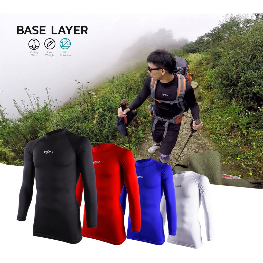 Lock skin เสื้อเดินป่าผู้ชาย (คอกลม) เสื้อเดินป่า | Shopee Thailand