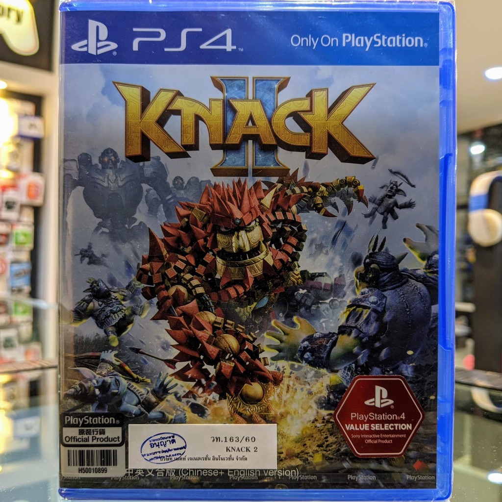 (ภาษาอังกฤษ) มือ1 Knack 2 แผ่นเกมPS4 แผ่นPS4 (เกมเล่น2คนได้ Knack2 Knack II Only On Playstation ...