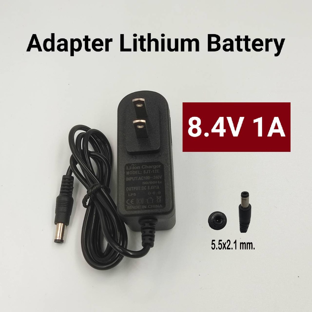 Li-ion Charger 8.4V 1A Adapter Lithium Battery Charger Model SJT-12E มี ...
