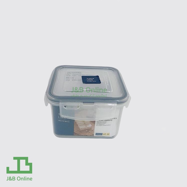 กล่องพลาสติกเหลี่ยมจตุรัส 600-900 ml ซุปเปอร์ล็อก | Shopee Thailand