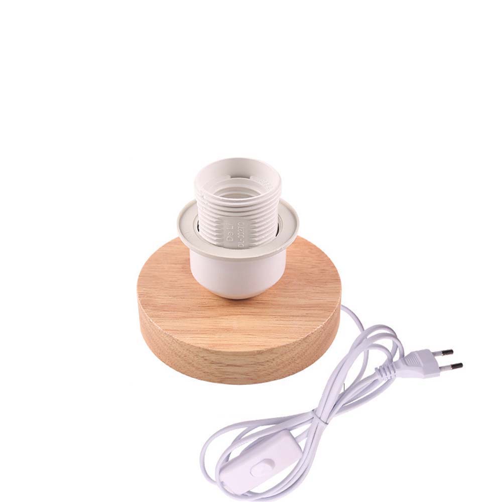 Koryes ฐานวางหลอดไฟโคมไฟไม้ 8 รูปแบบ E27 สําหรับตกแต่งบ้านห้องนอนห้องนั่งเล่น | Shopee Thailand