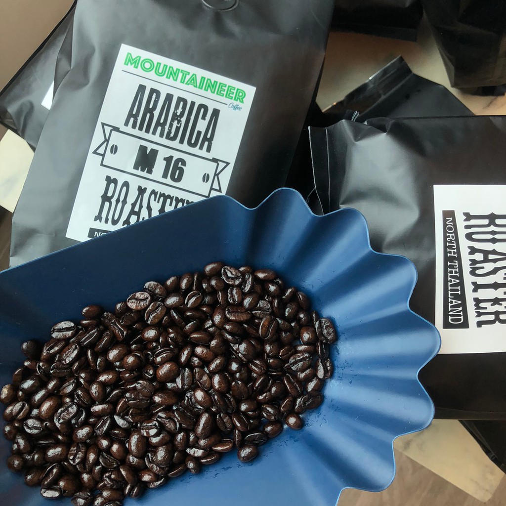 กาแฟคั่ว M-16 Dark Roast Arabica 100% | Shopee Thailand