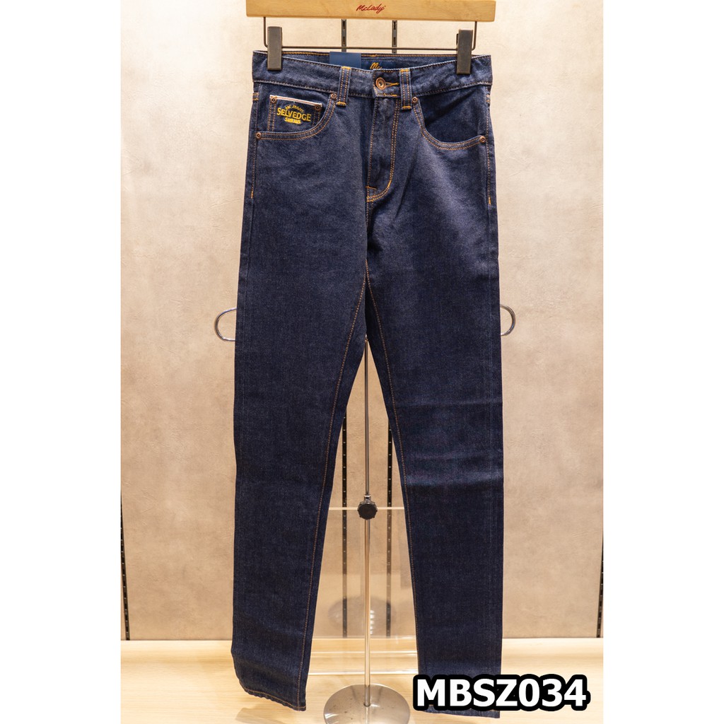 Mc Jeans MBSZ034 กางเกงยีนส์หญิง ขาเดฟ ริมแดง (Selvedge Jeans) สียีนส์ | Shopee Thailand