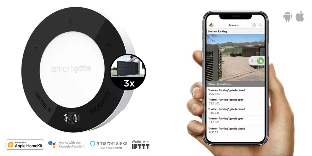 ismartgate Pro Gate Kit อุปกรณ์ควบคุมมอเตอร์ประตูรั้วอัจฉริยะ (เปิดปิด ...