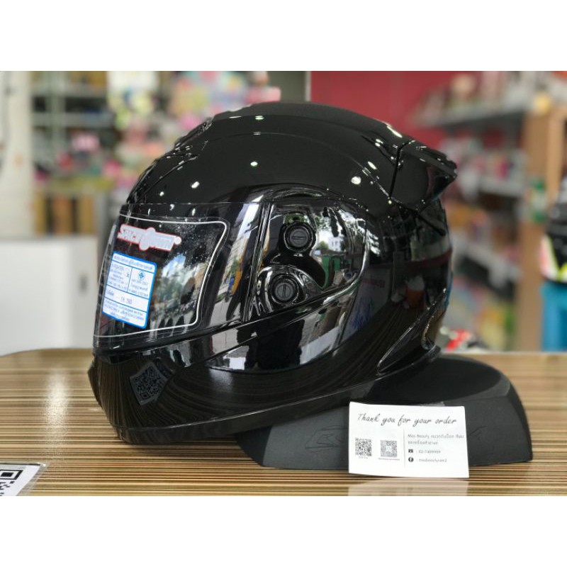 หมวกกันน๊อค Spacecrown รุ่น Fighter เต็มใบ ชิลด์สีชา | Shopee Thailand