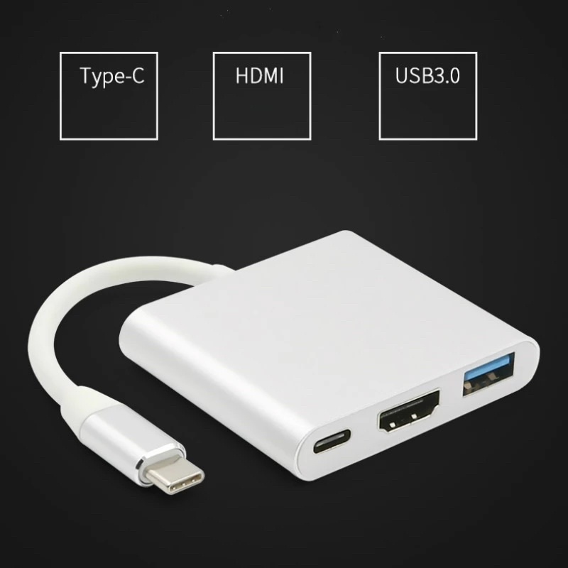 4K USBC 3.1 Hub Converter USB C ประเภท USB 3.0/HDMI/Type C Charger หญิง ...