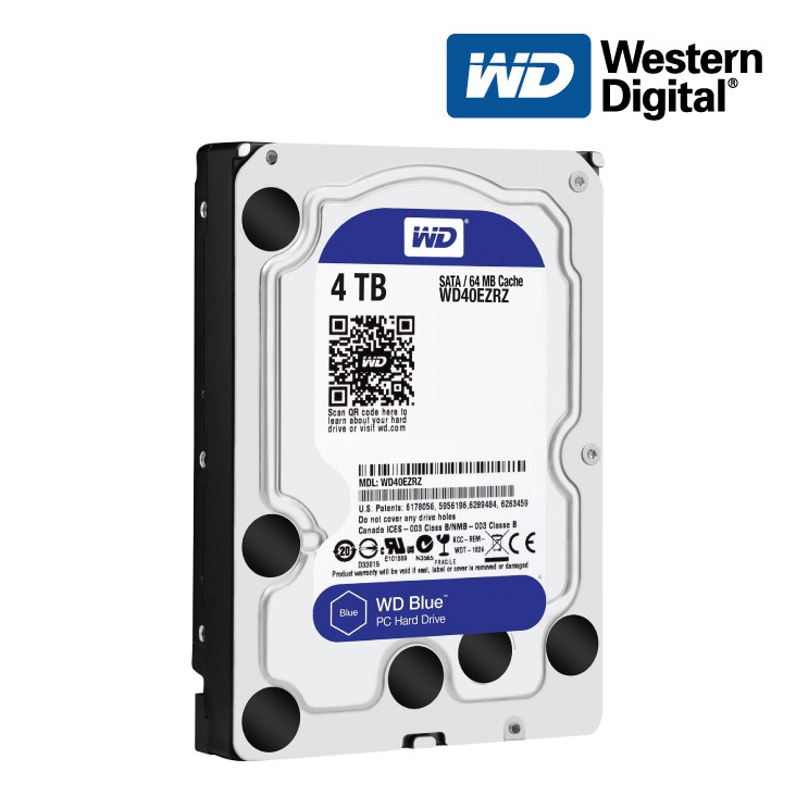 WD 4TB Blue Sata3 / 3.5" / 5400rpm (WD40EZAX) ประกันศูนย์ไทย 2ปี ...