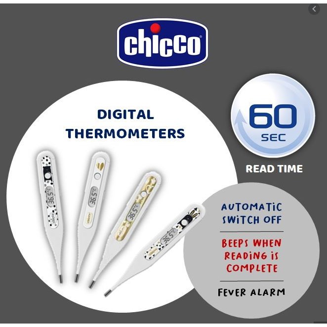 Chicco เทอร์โมมิเตอร์วัดไข้ Digi Baby Digital Thermometer 3-in-1 ...