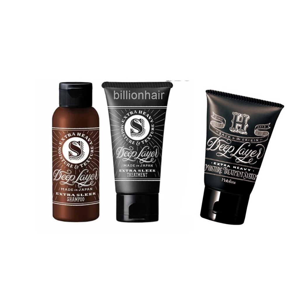 Moltobene Deep layer Extra sleek - S shampoo 80ml + treatment 60ml + deep treatment H40ml ...