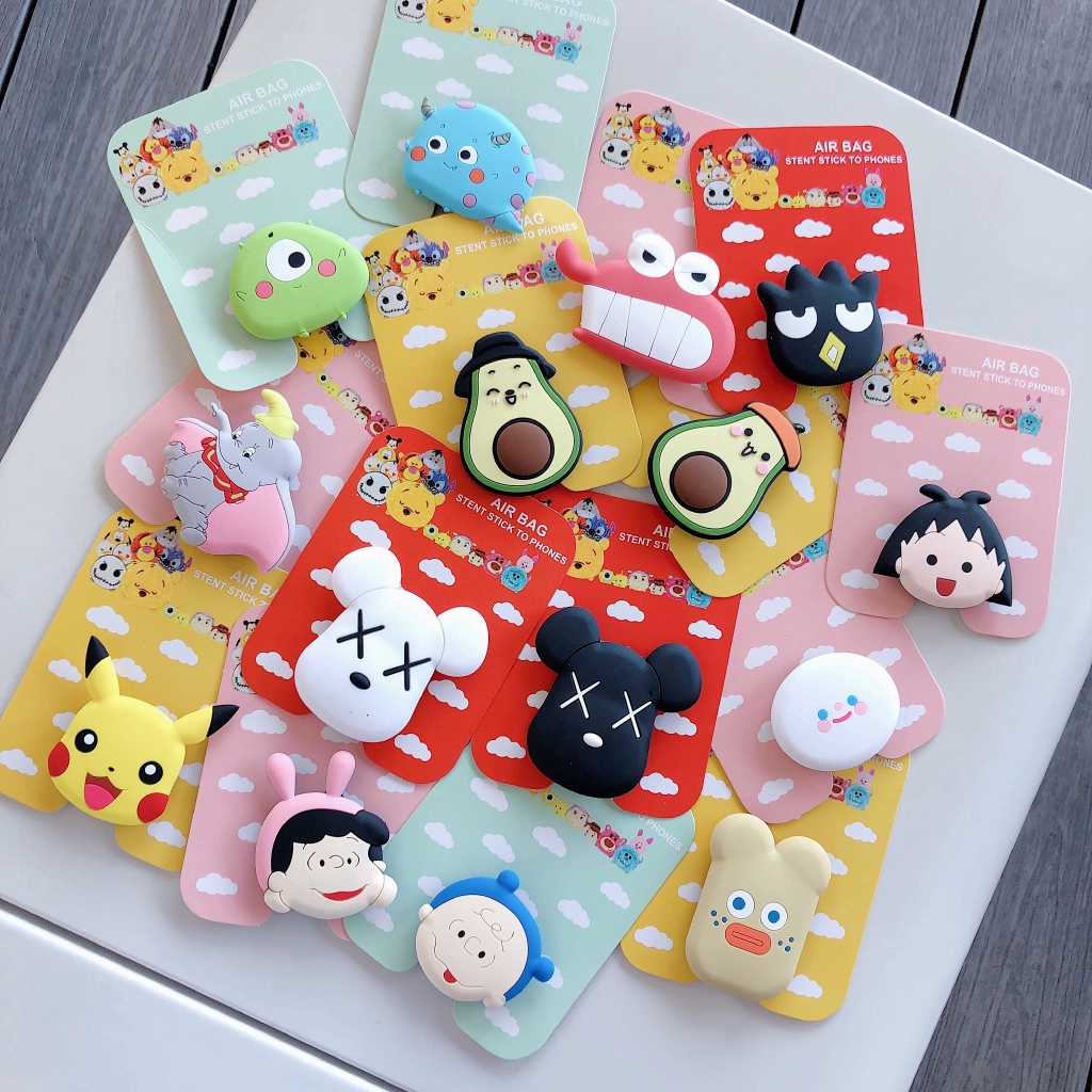 Avocados Dumbo Monster ที่วางจับโทรศัพท์มือถือแบบพับได้นิ้วการ์ตูนปรับ ...
