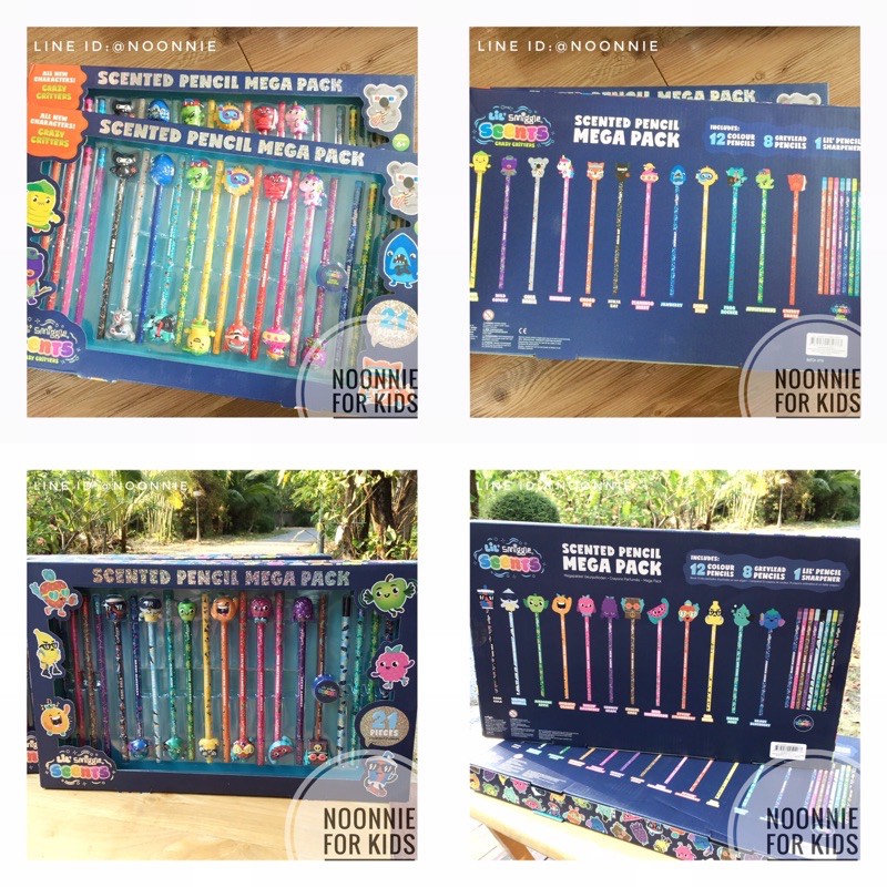 ชุดเครื่องเขียน Smiggle Scented Pencil Mega Pack | Shopee Thailand