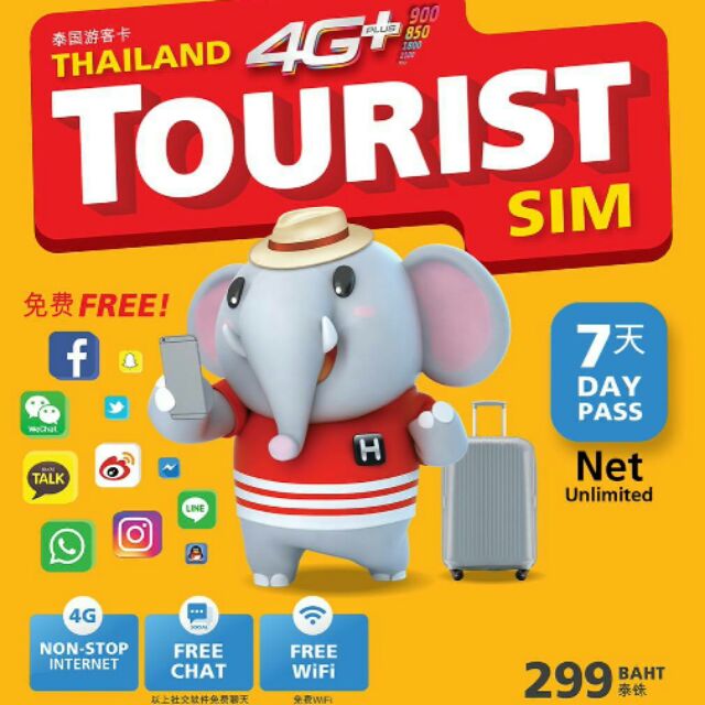 Tourist sim Truemove H | Shopee Thailand