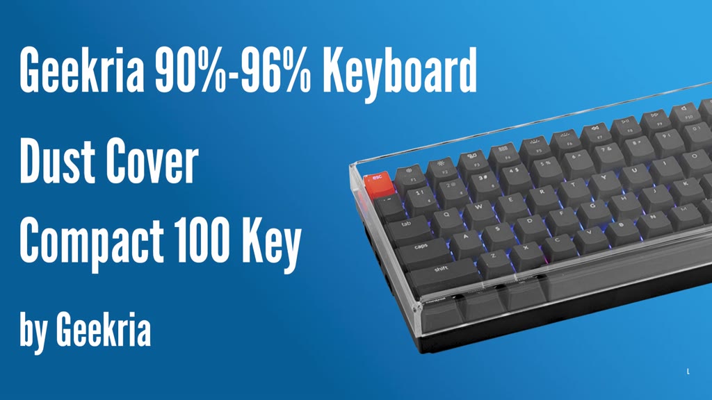Geekria 90%-96% คีย์บอร์ดอะคริลิคฝาครอบกันฝุ่นสําหรับ 100 คีย์คีย์บอร์ด ...