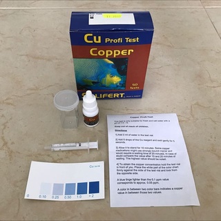 Salifert Copper Cu Test Kit น้ำยาวัดคอปเปอร์ คอปเปอร์ซันเฟต น้ำยาวัด ...