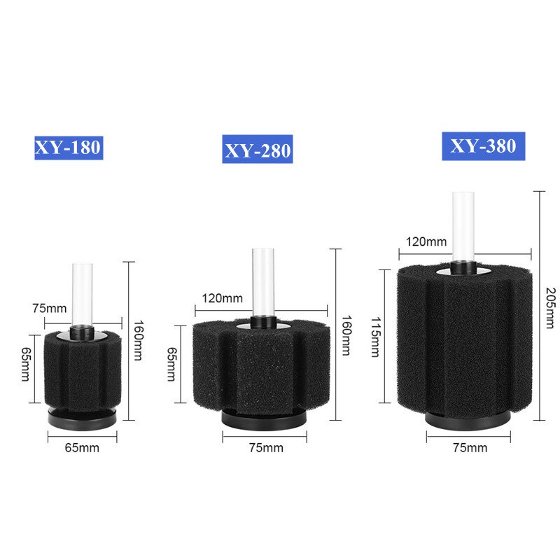 กรองฟองน้ำตู้ปลา ยี่ห้อ Bonetar รุ่น XY-2835/XY-2836/XY-2810/XY-2811/XY-2813/XY-180/XY-380 ...