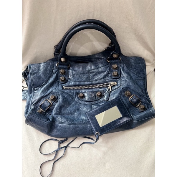 ของแท้ 100% Balenciaga Part-time Navy ใช้เอง ใช้น้อย | Shopee Thailand