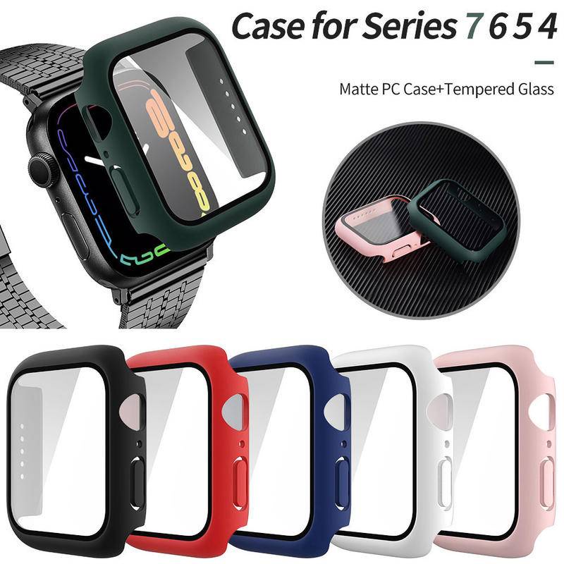 ฟิล์มกันรอยหน้าจอ PC แบบแข็ง ผิวด้าน สําหรับ Apple Watch Series 9 8 7 41 มม. 45 มม. Iwatch 6 5 4 ...